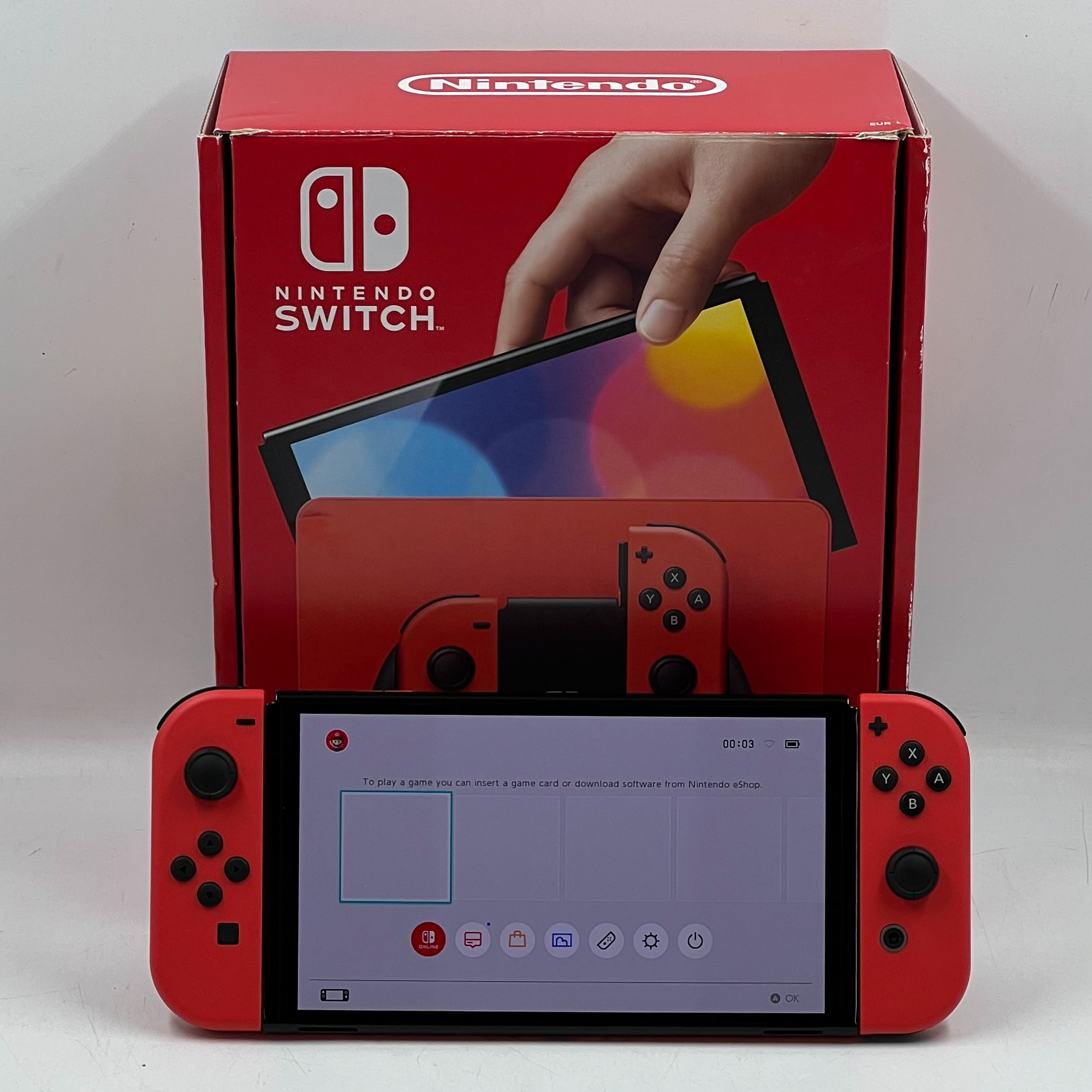 Pre-owned NINTENDO SWITCH OLED MODEL MARIO RED EDITION - BOXED - Own4Less